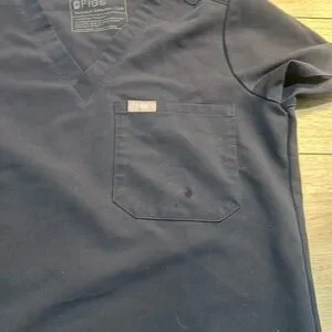 Figs | Tops | Figs Catarina Pocket Night Sky Grey Top | Poshmark